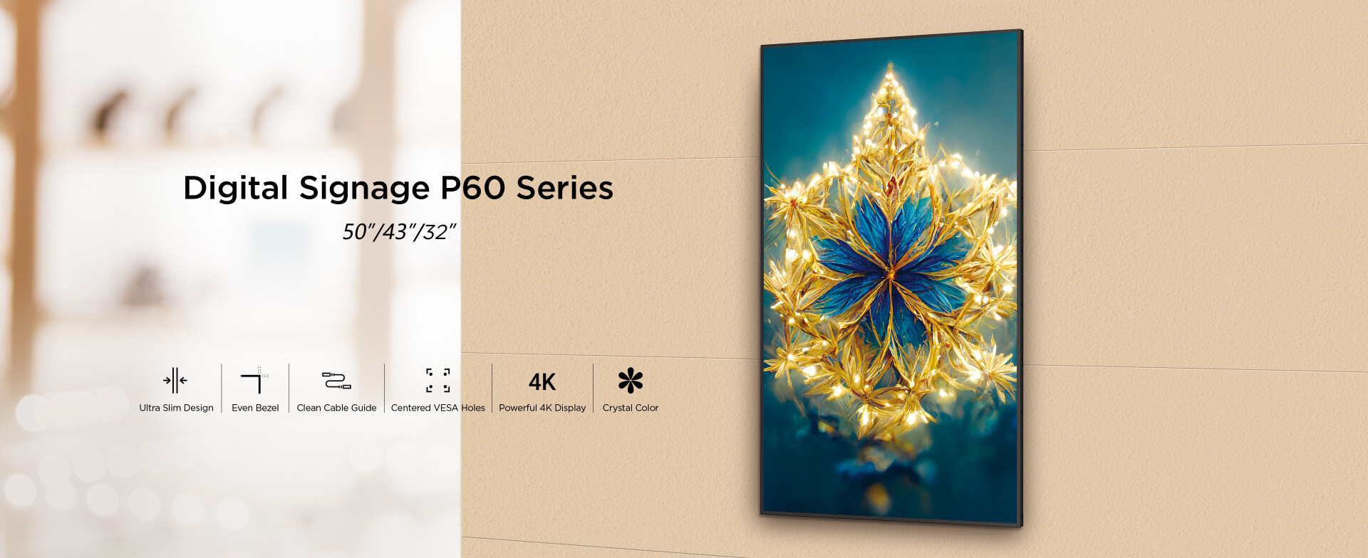 TCL P60 Series Digital Signage |4K UHD Displays| TCL Global