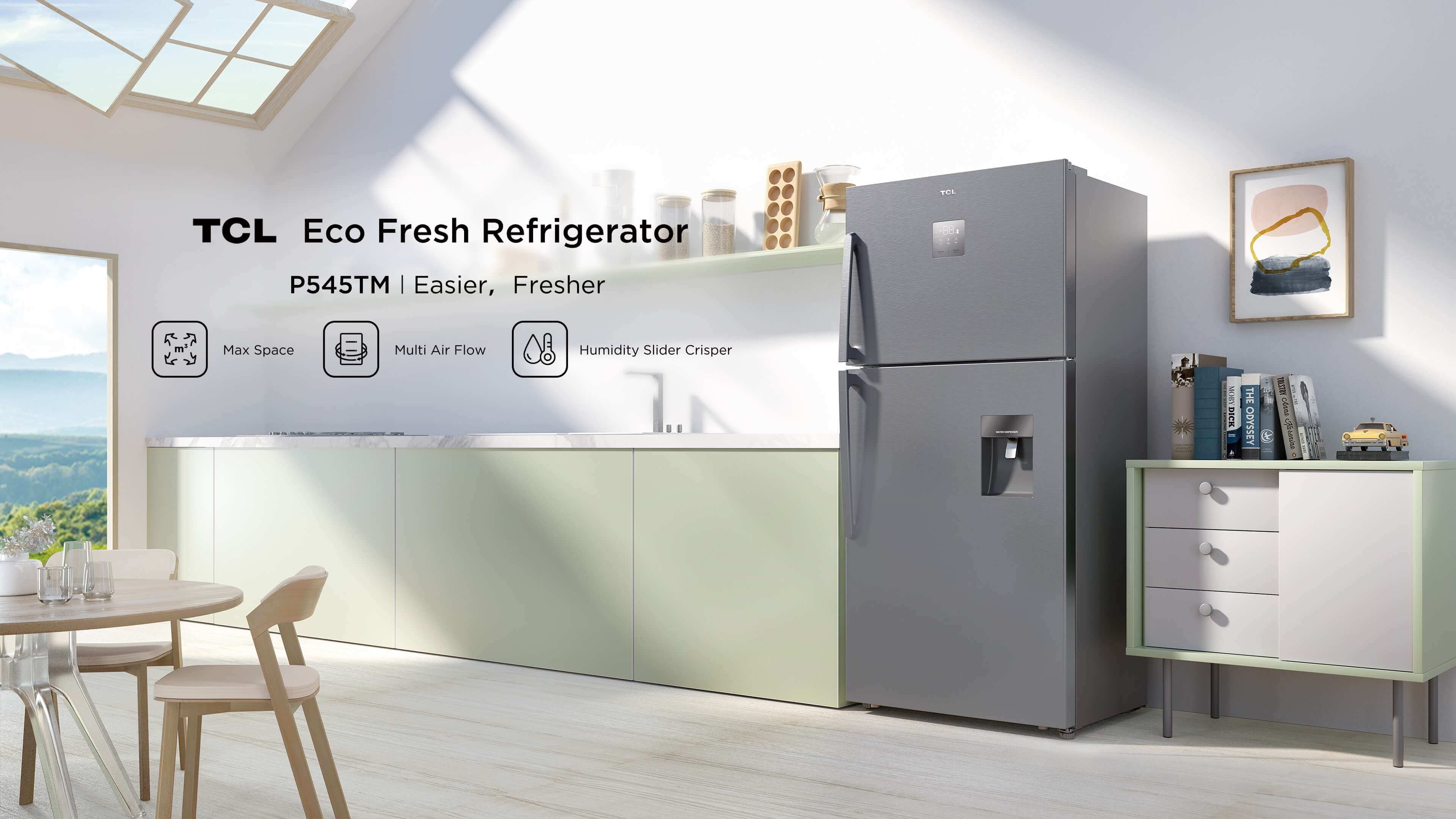 TCL Refrigerator P545TM-Top Mount Freezer Max Space-TCL Global