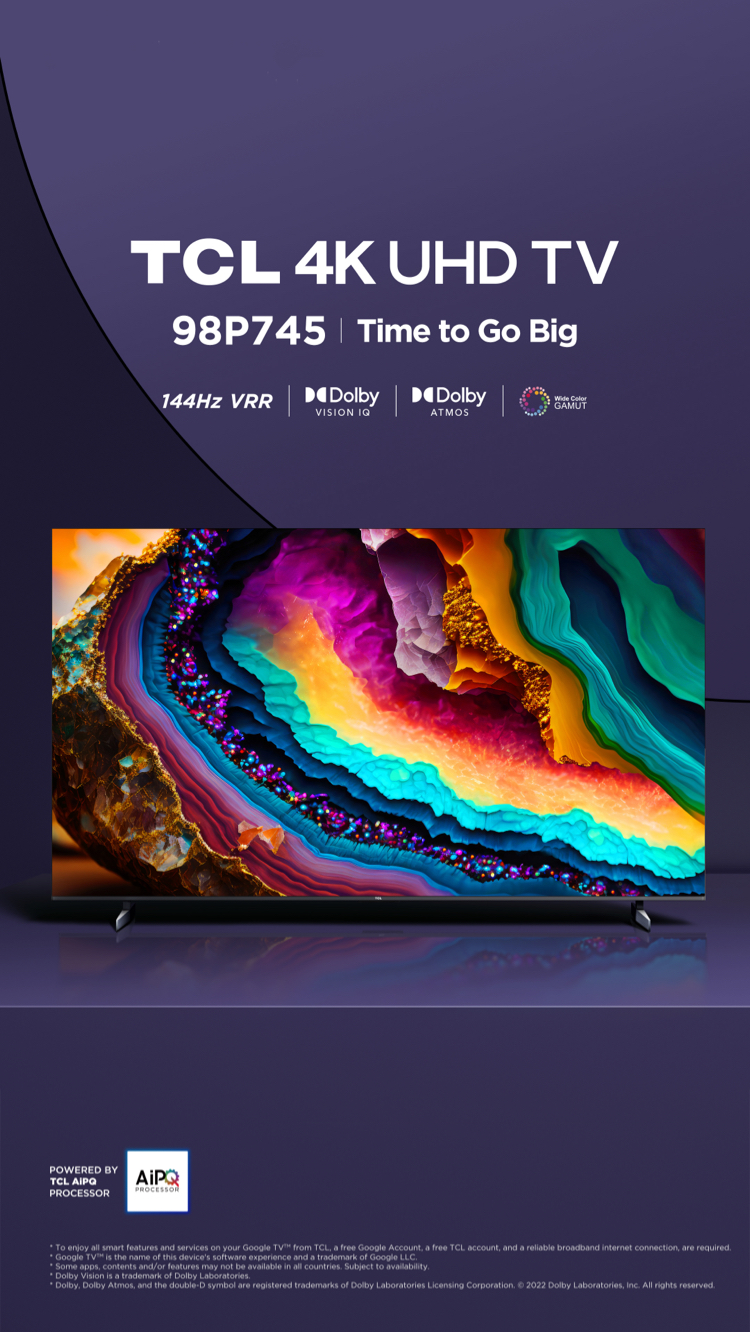 TCL 98P745 98" 4K UHD TV - TCL Indonesia