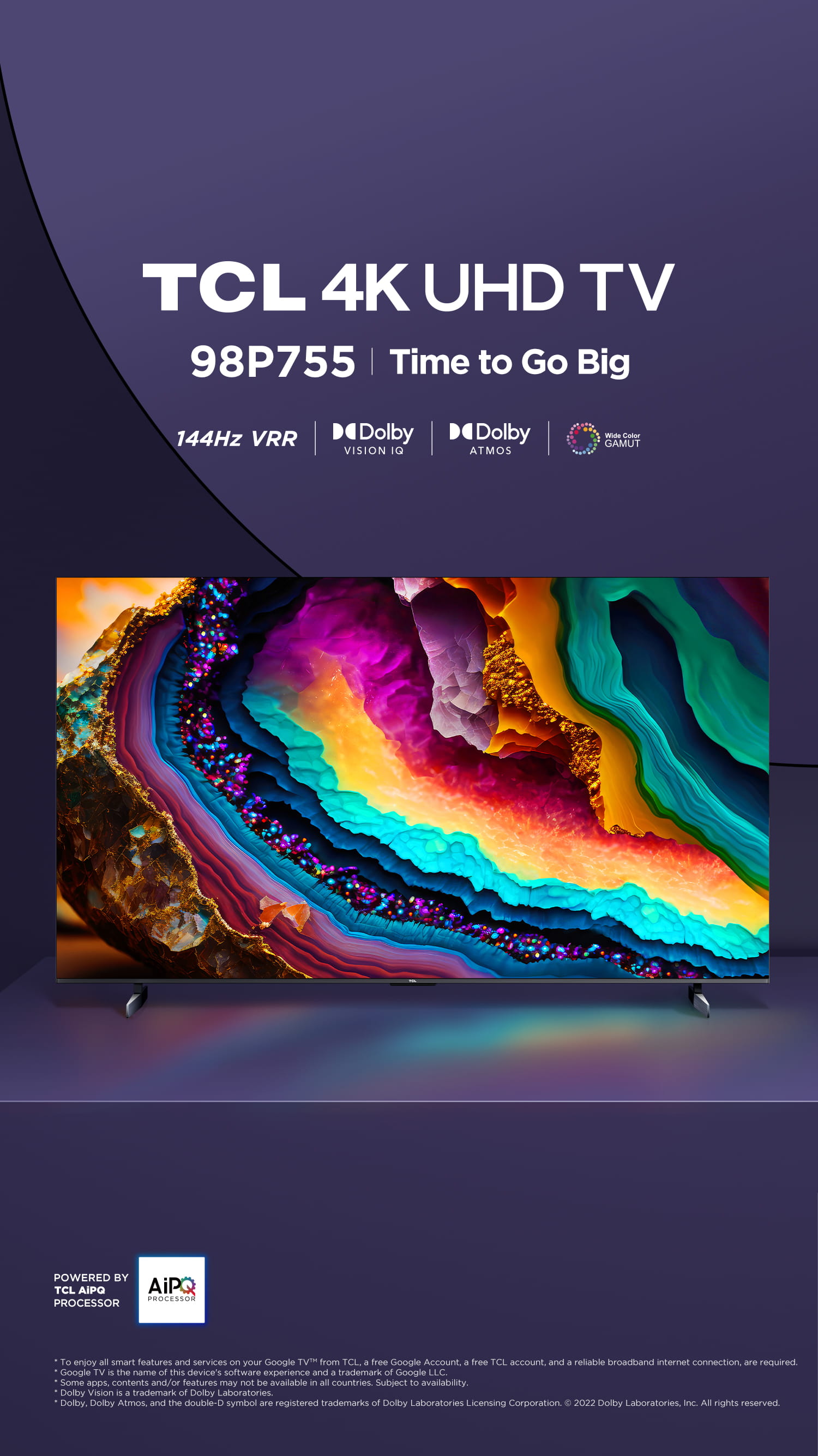 TCL 98P755 98" 4K UHD TV - TCL Global