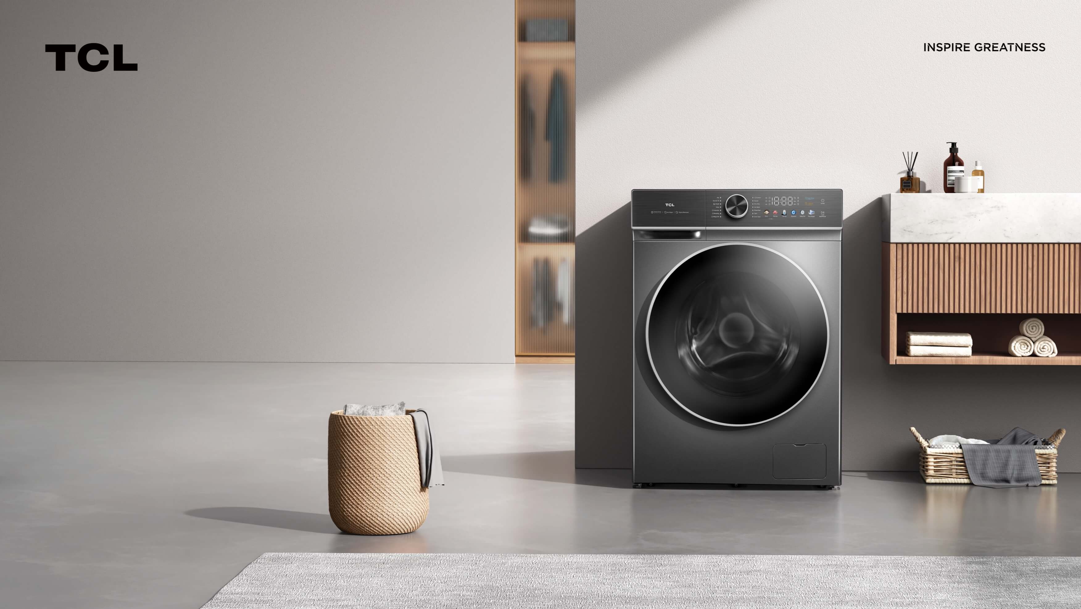 TCL 10kg Wash/7kg Dry Capacity Inverter Front Loading Washer and Dryer | TCL Global