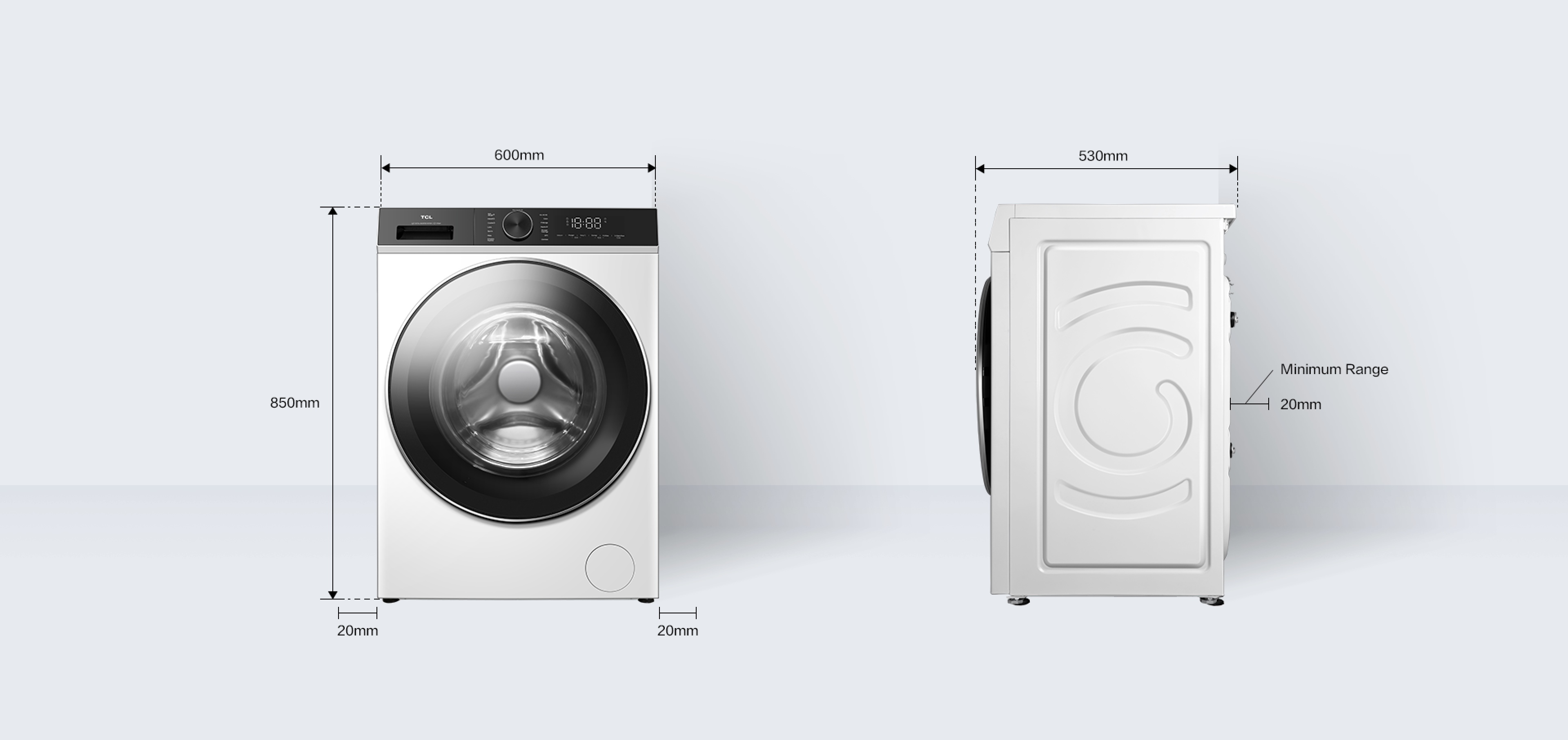 TCL Washing Machine P12FLW-Front Loading Washer P12-TCL Global