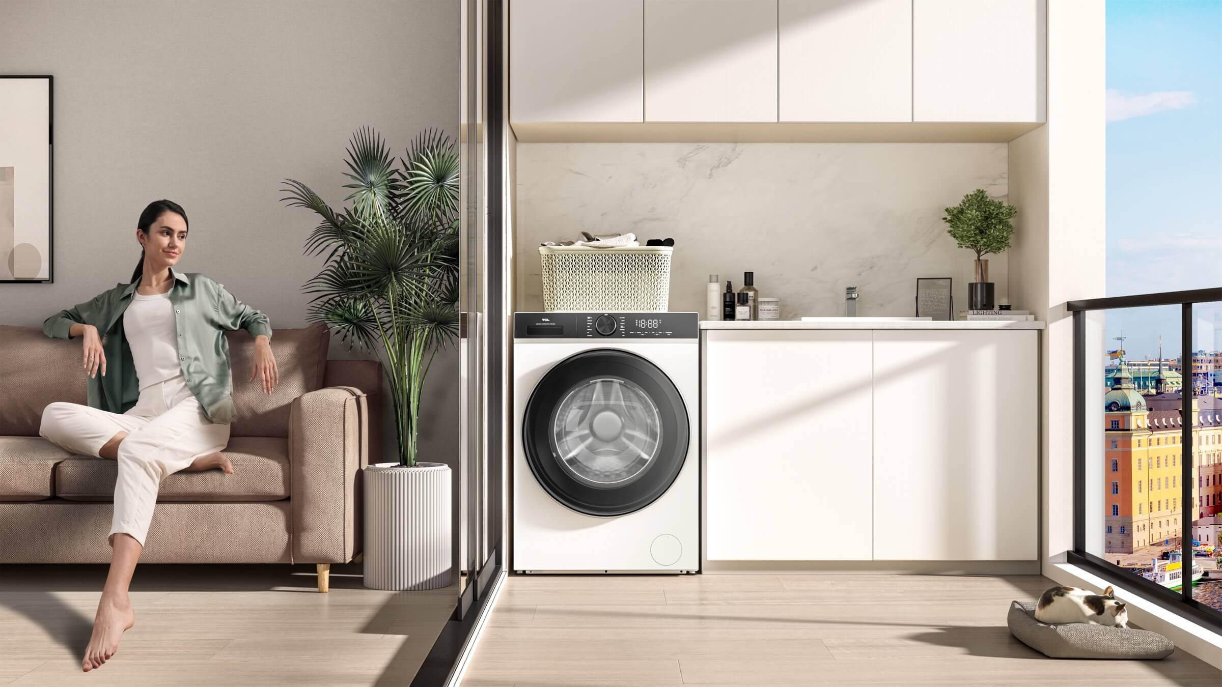 Washing machine-TCL Washing Machine P12FLW-Front Loading Washer P12-TCL Global Front Loading ...