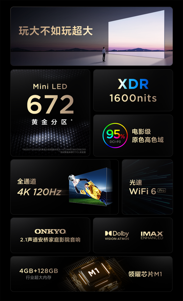 Mini LED 巨幕电视 98Q10G