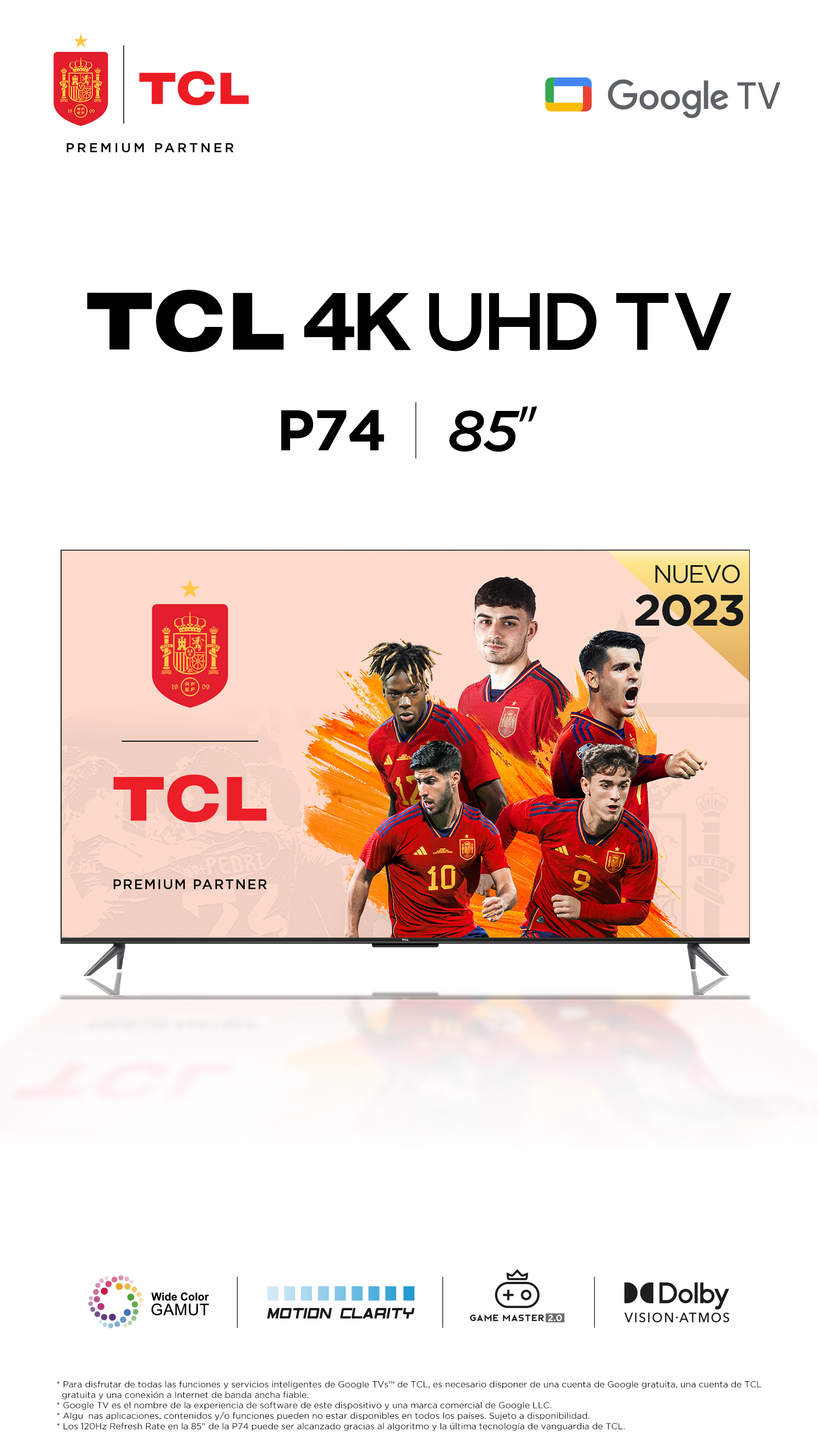 TCL TV P745 4K UHD TV | TCL Spain