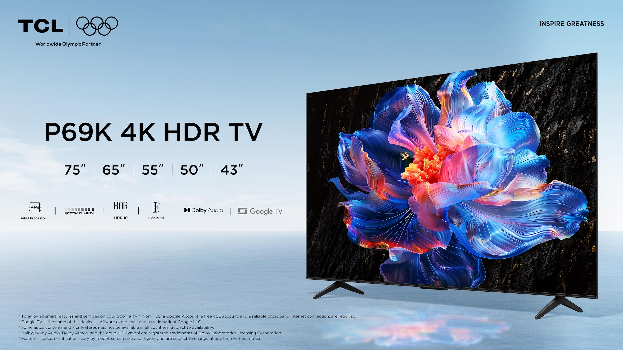 TV TCL 4K HDR P69K - TCL Italia