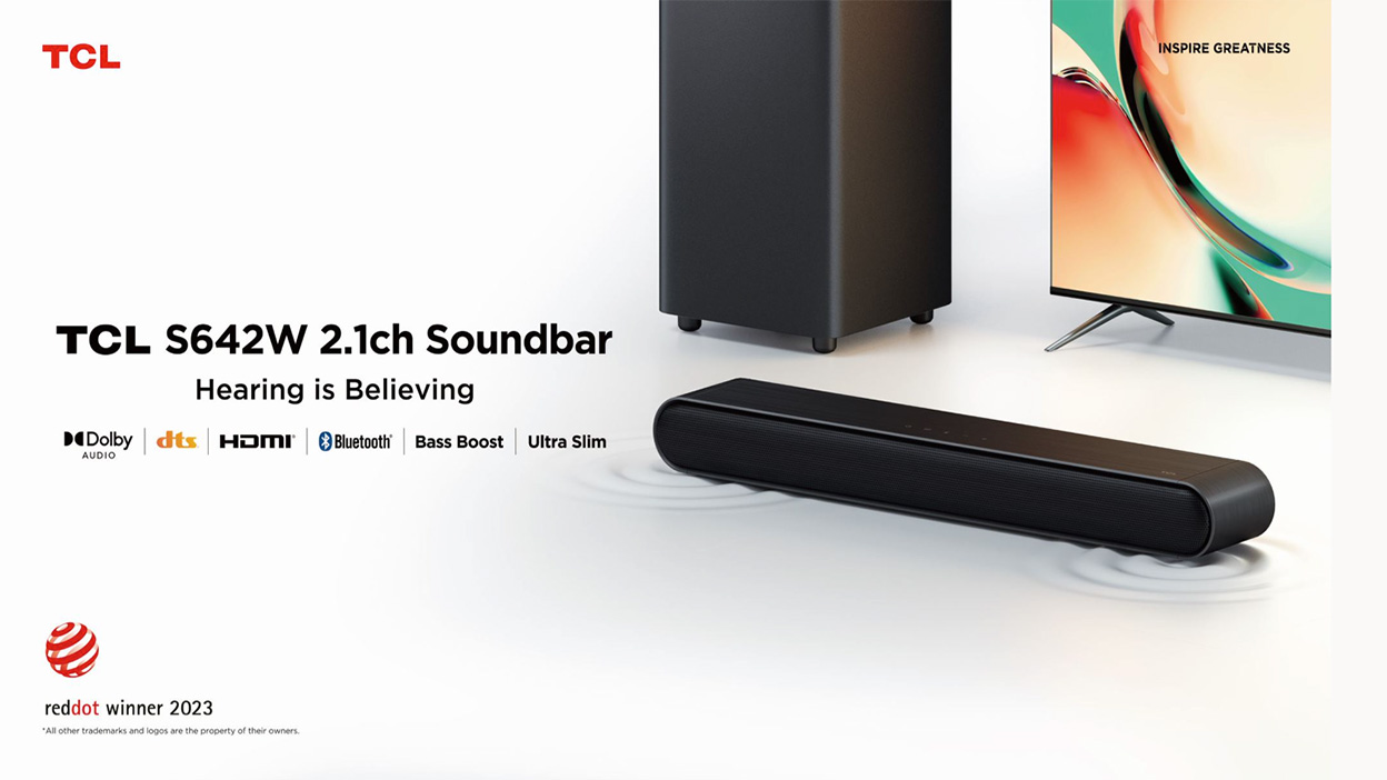 TCL Wins 2023 Red Dot Award for TCL S6 Series Home Theatre Soundbar