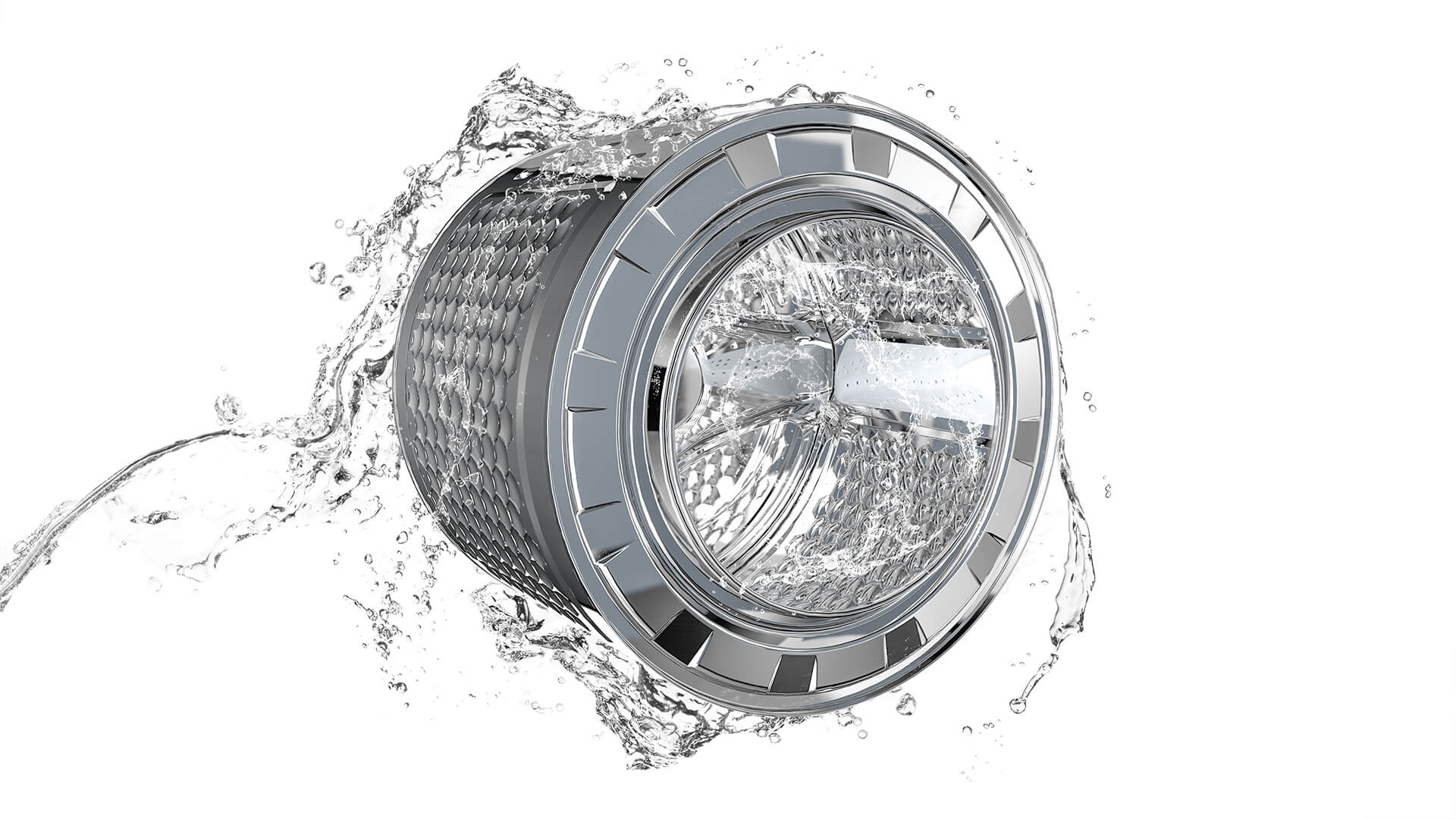 Washing Machine-TWD-C805S غسالة تحميل امامي 8 كج مع مجفف 5 كج، لون فضي | TCL Saudi Arabia / العربية