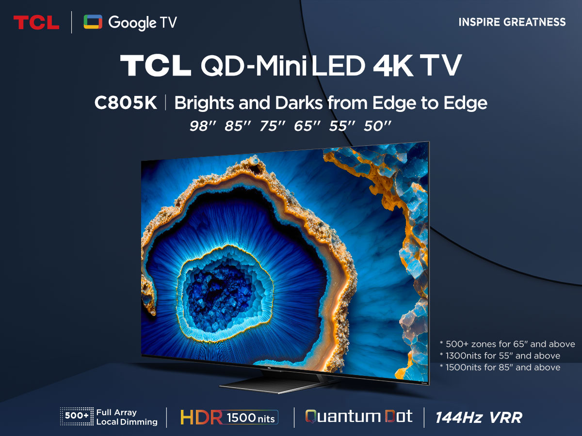 QD-Mini LED 4K TV 98 inch - C805K - TCL UK