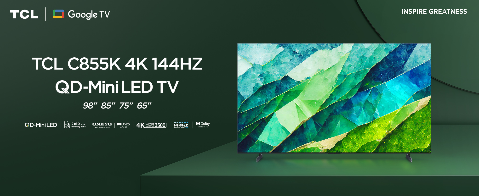 QD-Mini LED 4K TV 98 inches - C855K - TCL UK