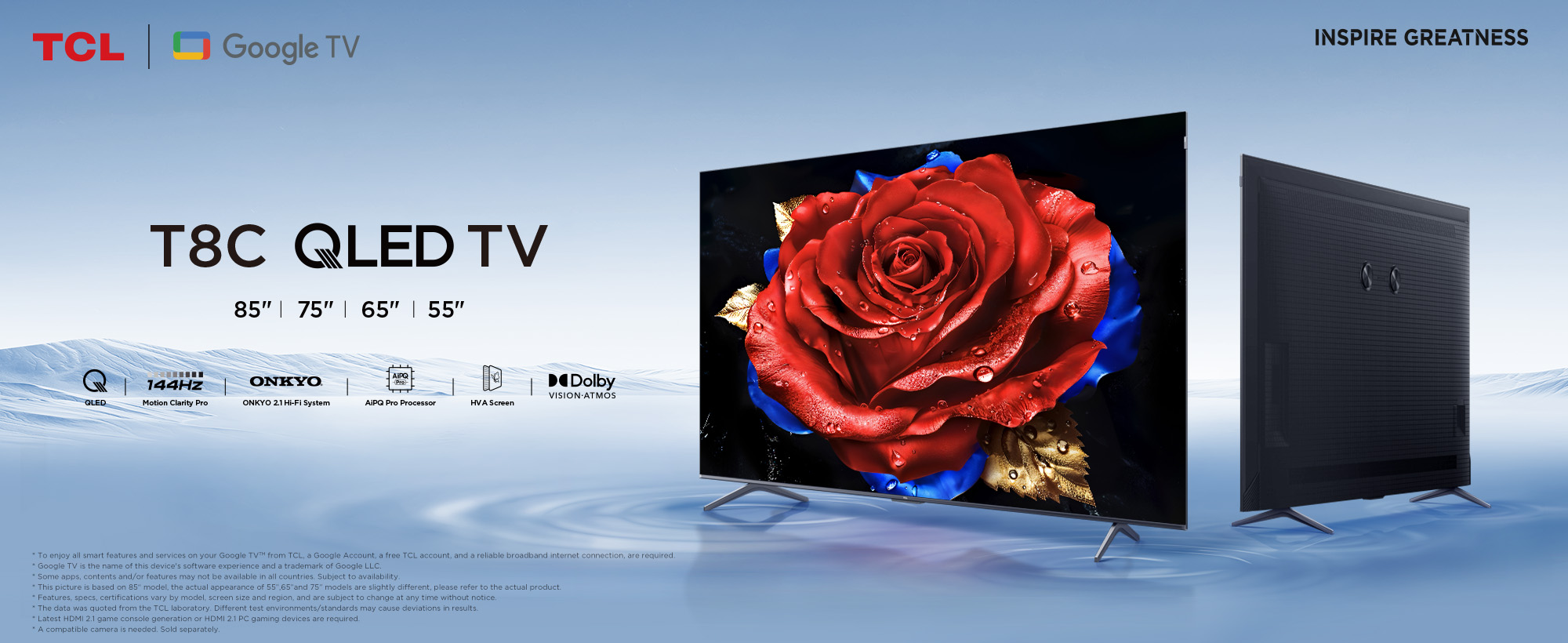 TCL T8C-UK 4K QLED HDR Smart TV - TCL UK